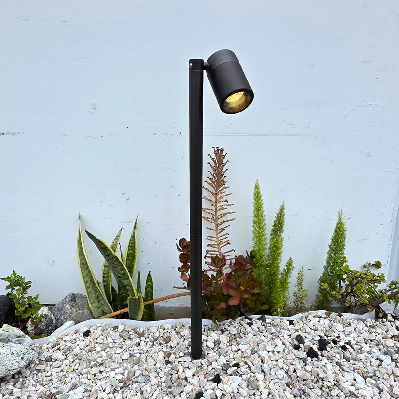 Chambre Solid Brass Directional Pathway Light Natural Bronze