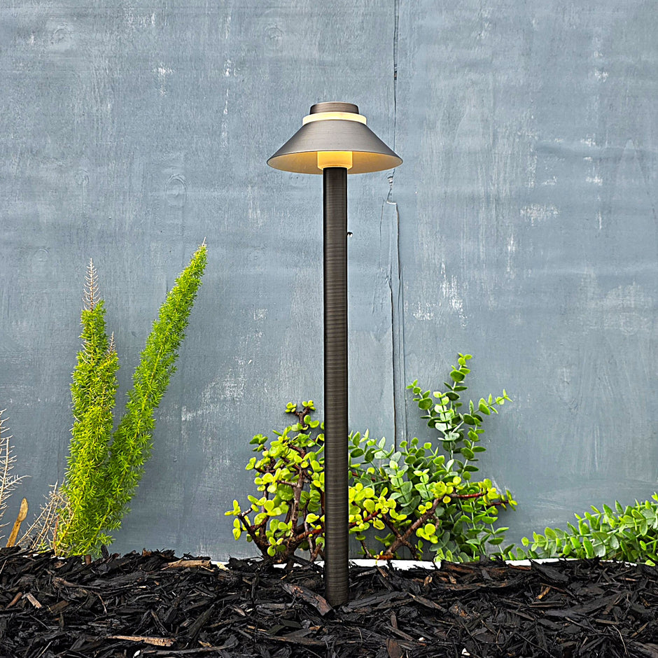 12V Premium Solid Cast Brass Path Light Garden Landscape Lighting