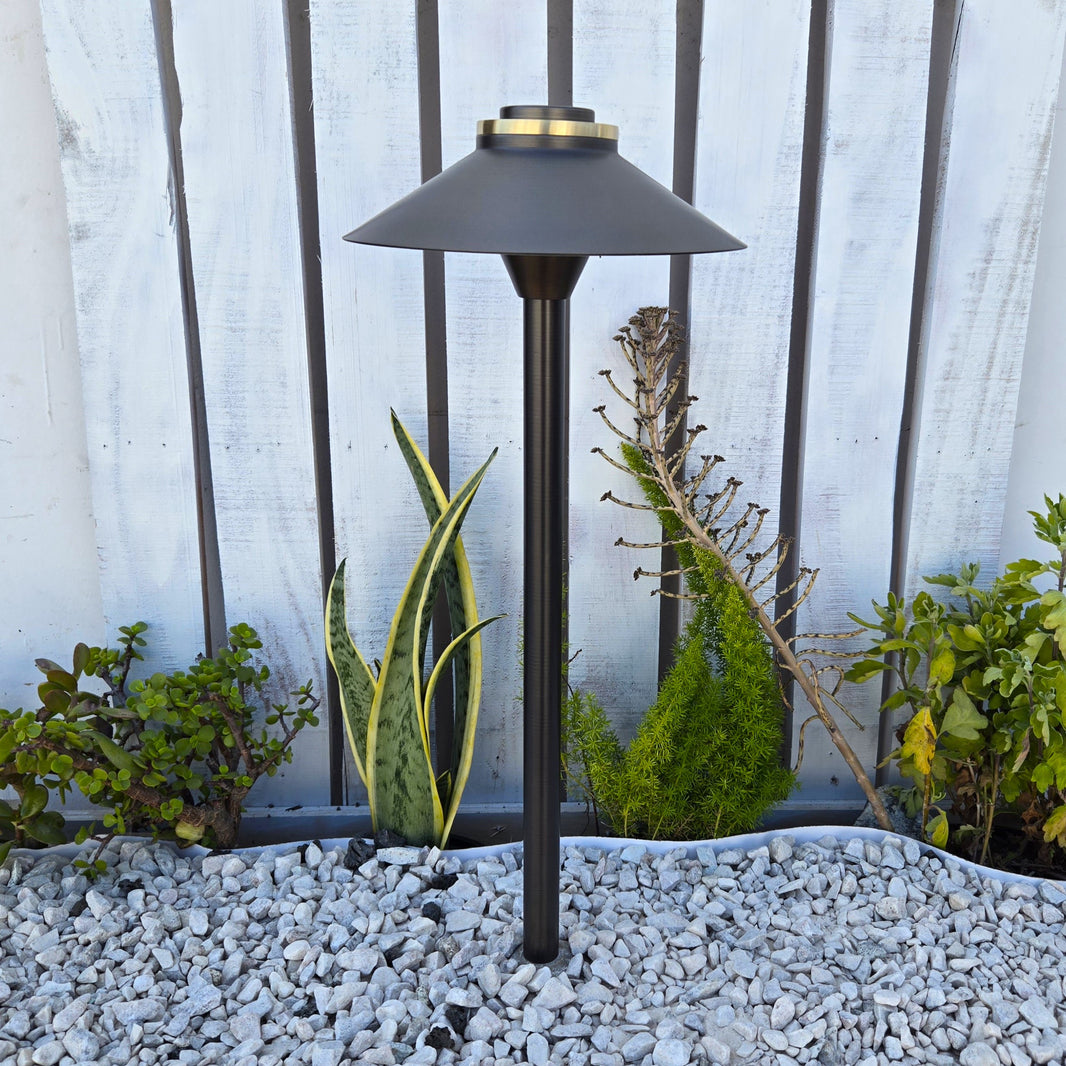 12V Premium Solid Cast Brass Path Light Garden Landscape Lighting