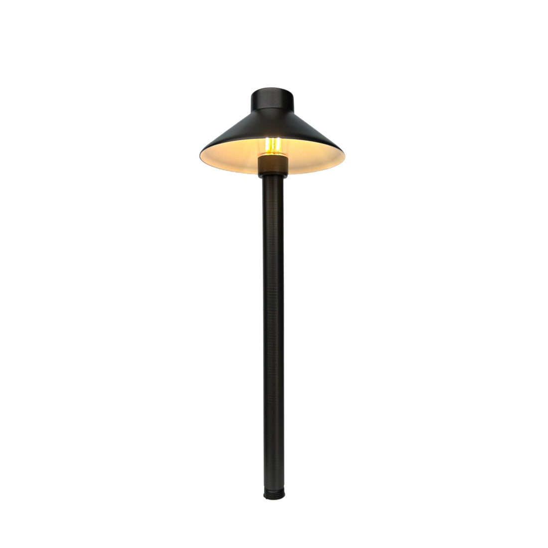 Auvent Solid Cast Brass Mini Pathway Light Natural Bronze