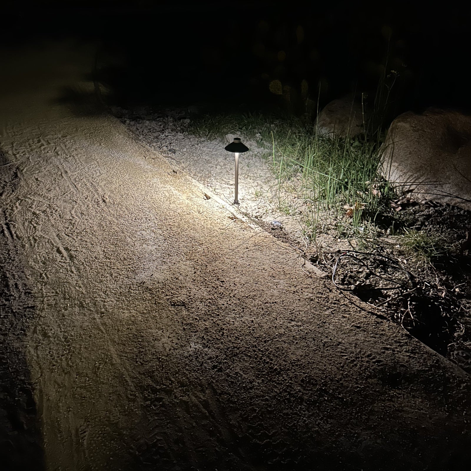 Auvent Cast Brass Natural Bronze Mini Path Light