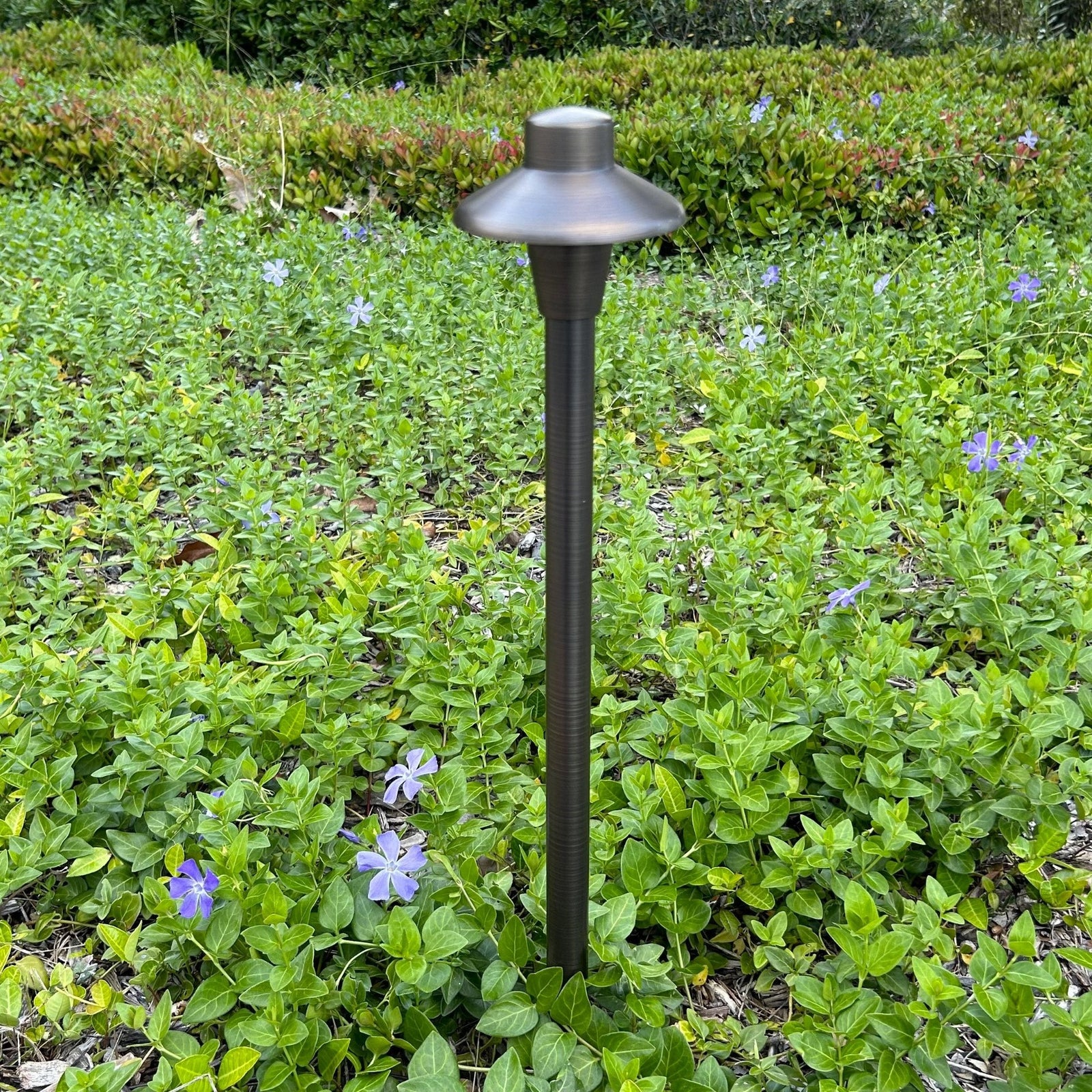 Capuchon Solid Cast Brass Pathway Light Natural Bronze