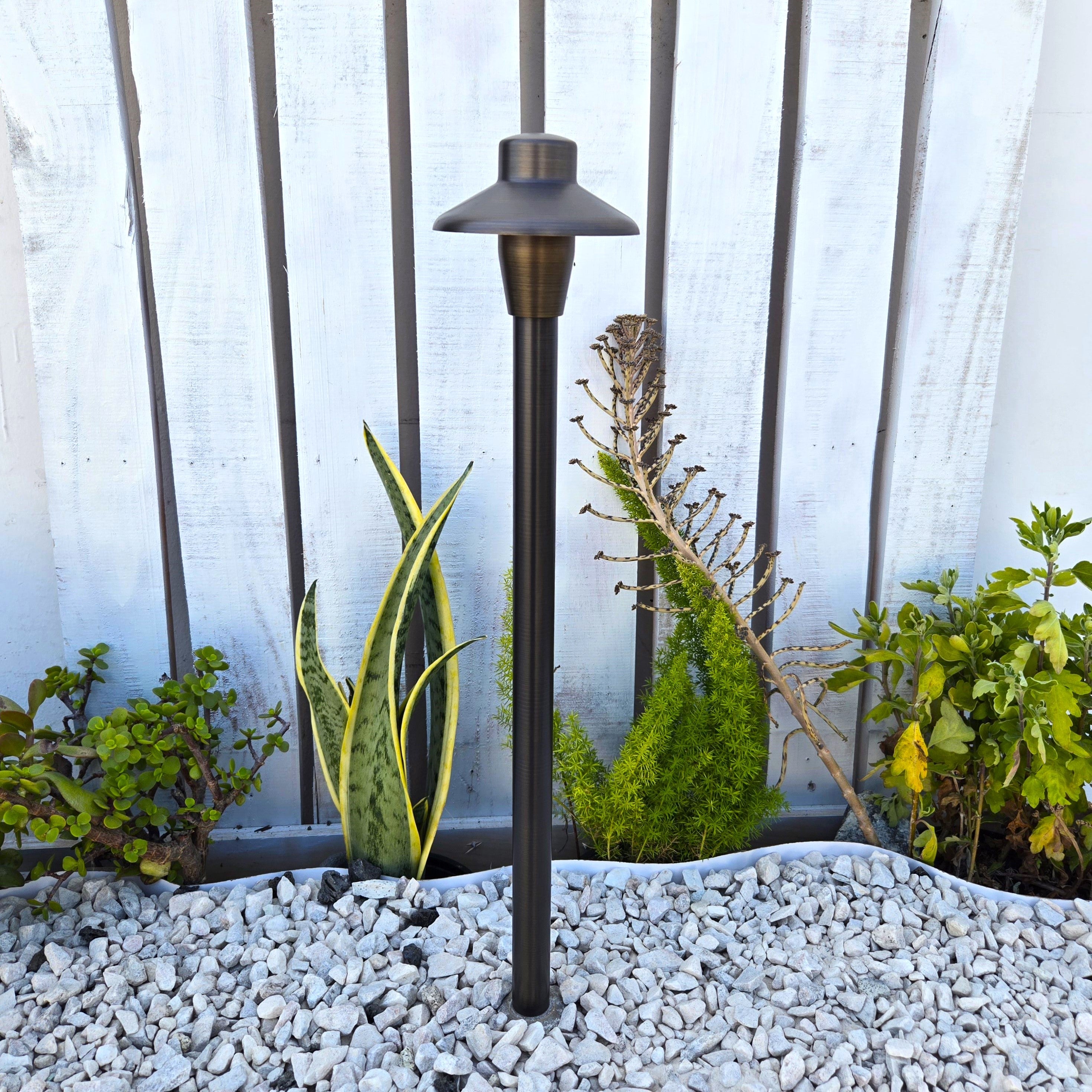 COMBO KIT II - Solid Cast Brass Outdoor Landscape Pathway & Spot Light