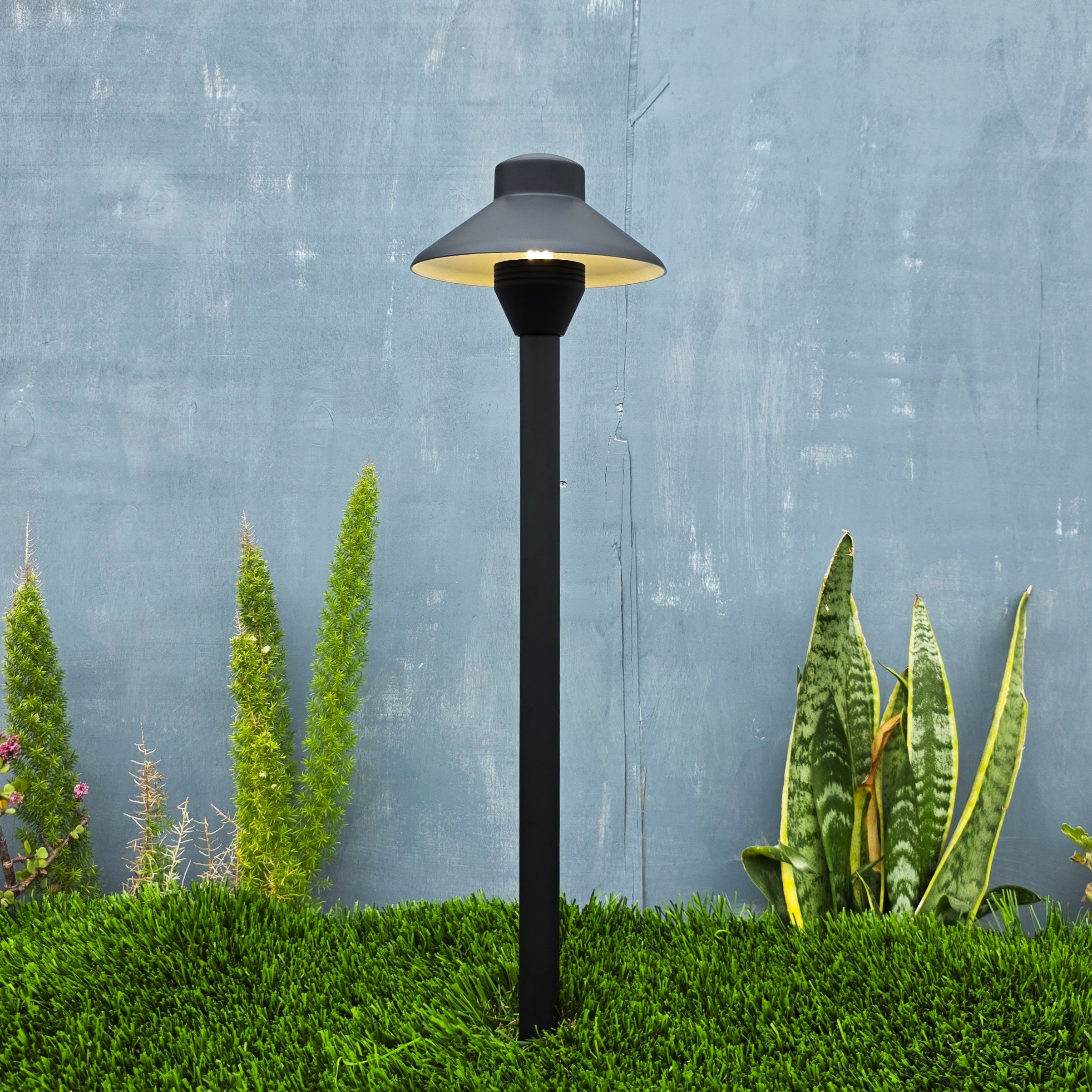 Cascade Cast Brass Low Voltage Path Light
