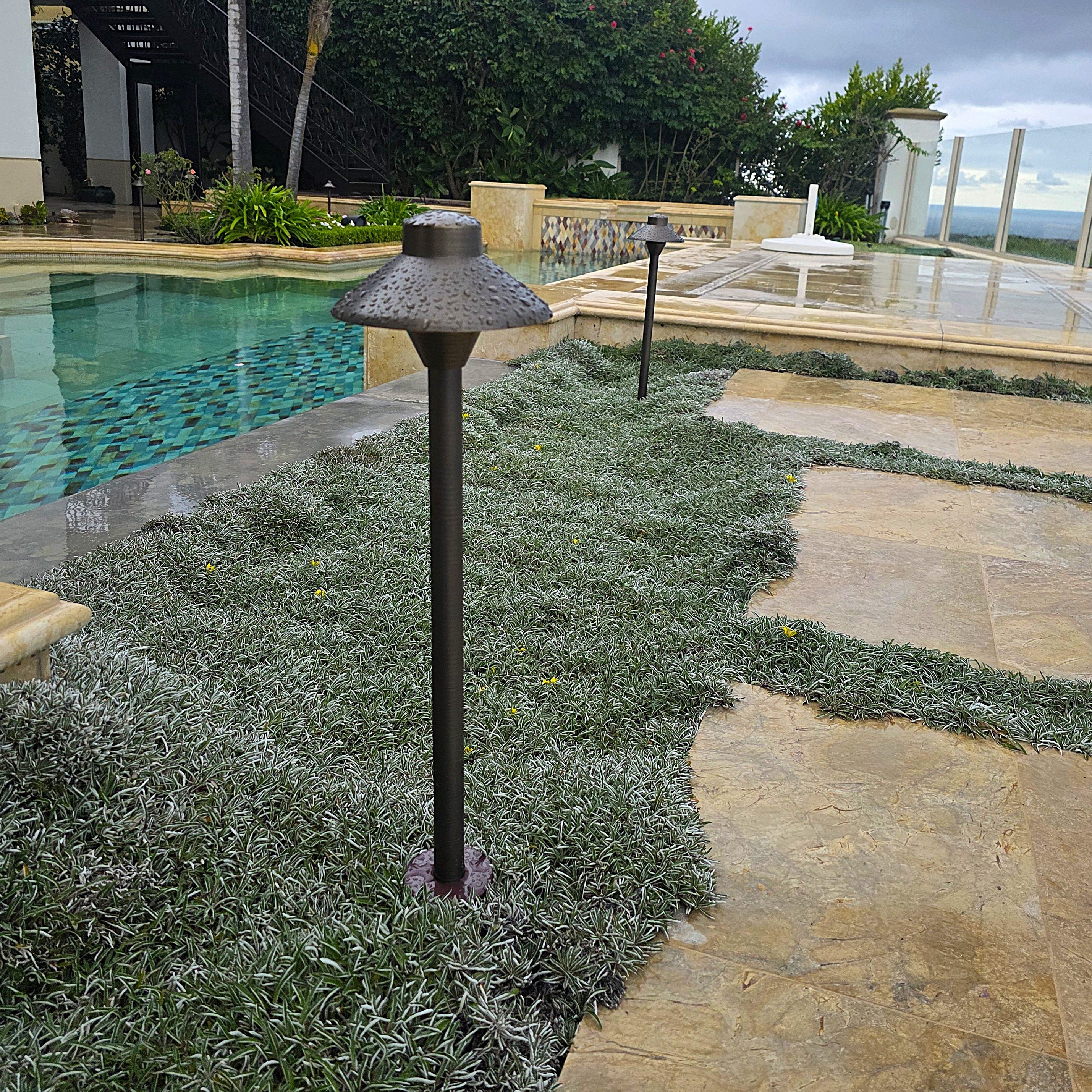 Cascade Cast Brass Path Light