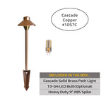 Cascade Natural Copper Path Light
