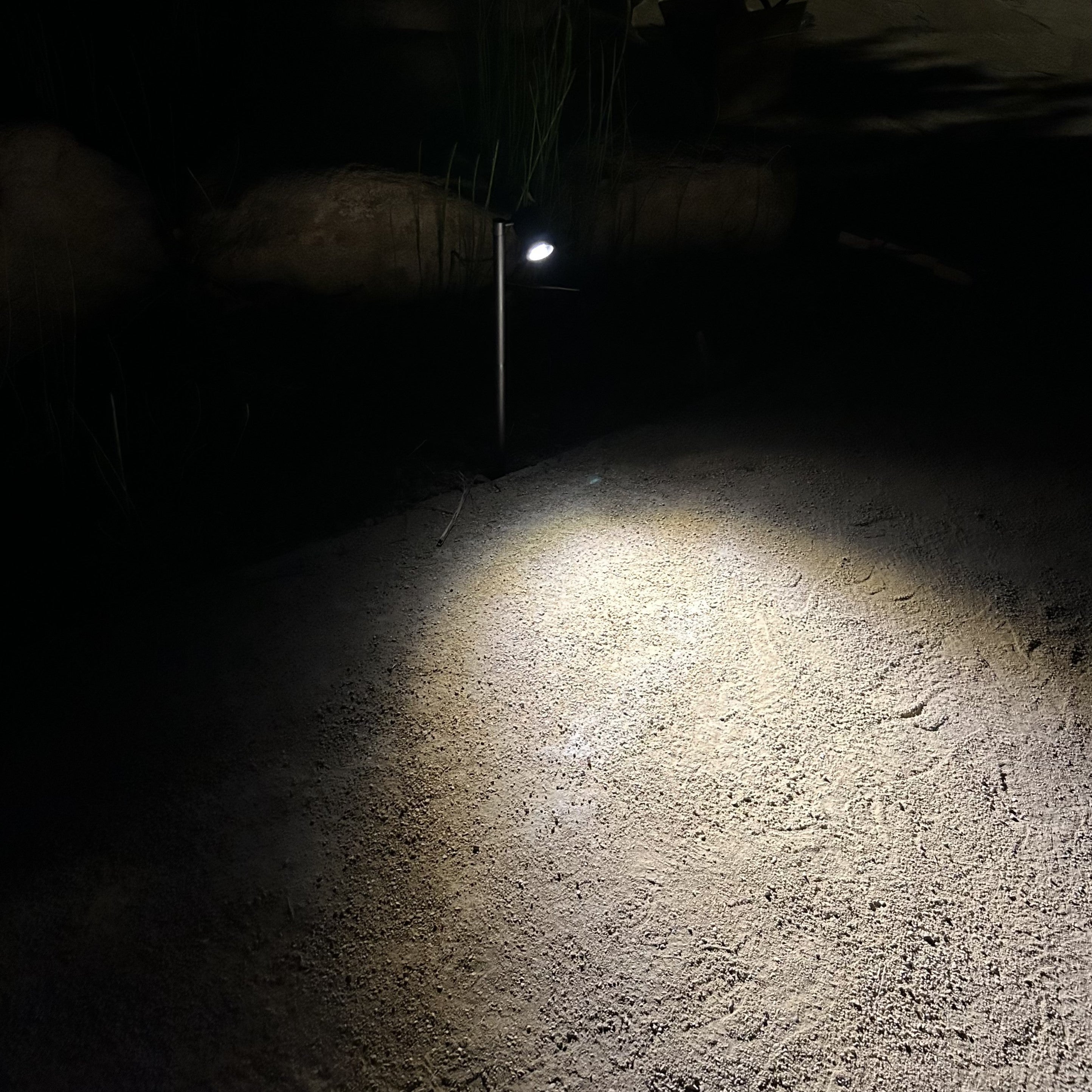 Chambre Contemporary Solid Brass Directional Pathway Light Natural Bro