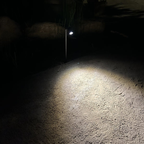 Chambre Contemporary Solid Brass Directional Pathway Light Natural Bro