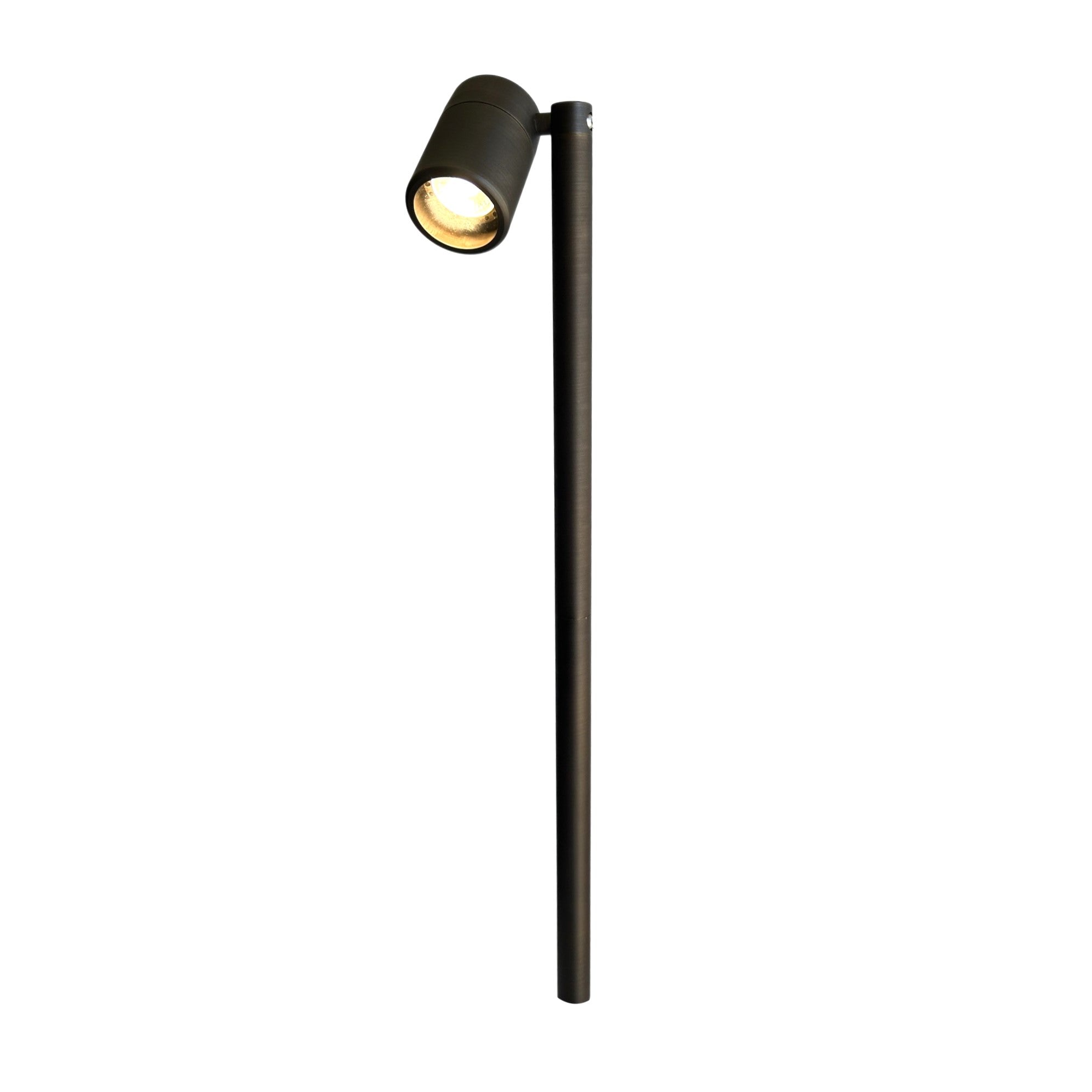 Chambre Contemporary Solid Brass Directional Pathway Light Natural Bro