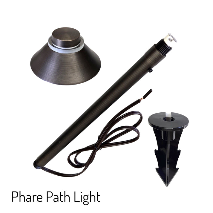 Ange Solid Brass Mini Pathway Light Natural Bronze