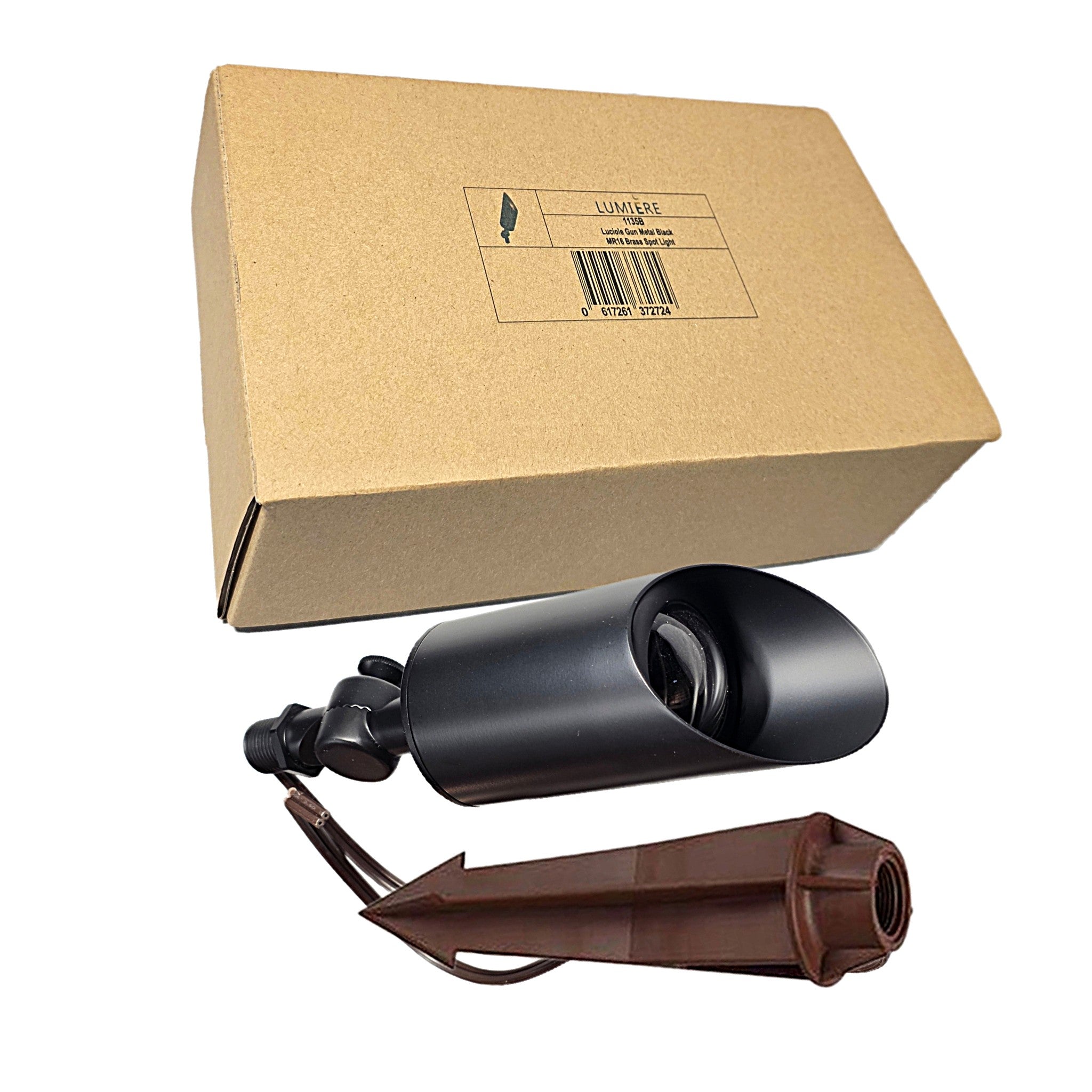 Luciole Cast Brass Outdoor Spotlight Low Voltage