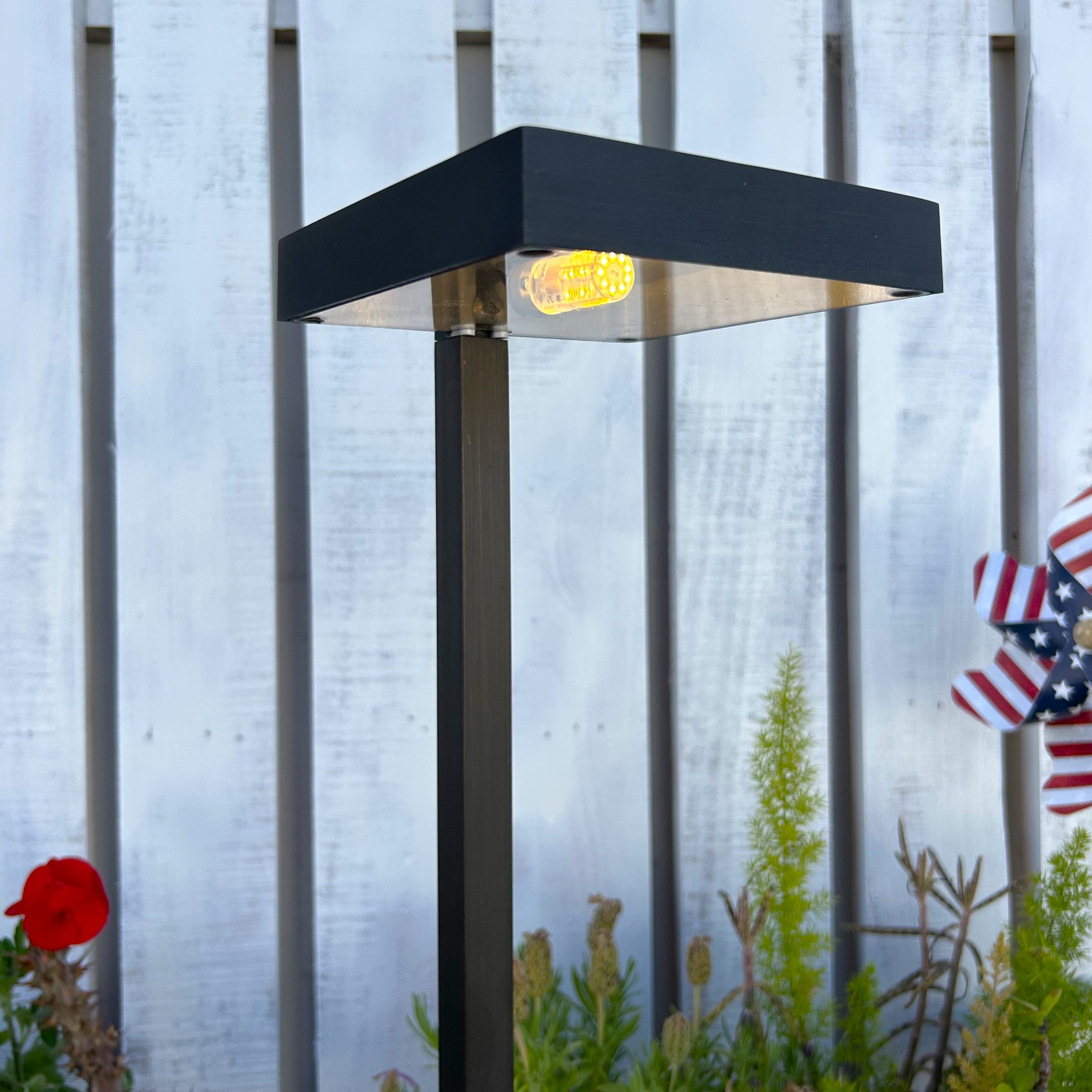 Plateau Cast Brass Outdoor Path Light Natural Bronze