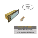 Roflay LED Solid Brass Step & Deck Light | Low Voltage Outdoor Lightin