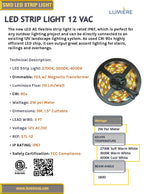 LED 16' Strip Light SMD IP67 For Outdoor Landscape Lighting 12VAC