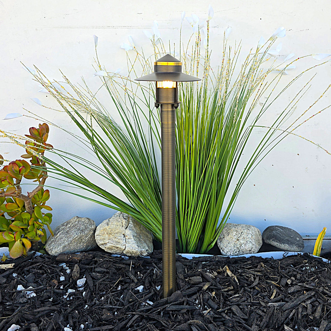 Sable Cast Brass Adjustable Path Light Natural Bronze