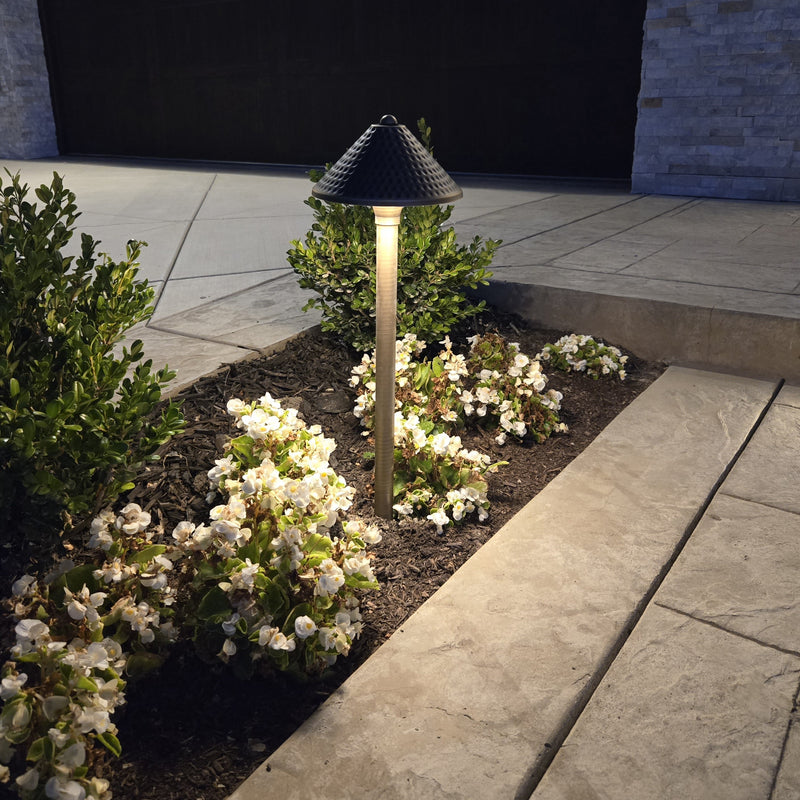 Versaille Solid Brass Hammered Pathway Antique Bronze